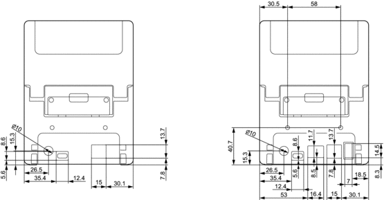 製品寸法 | TD‑2320D | TD‑2350D